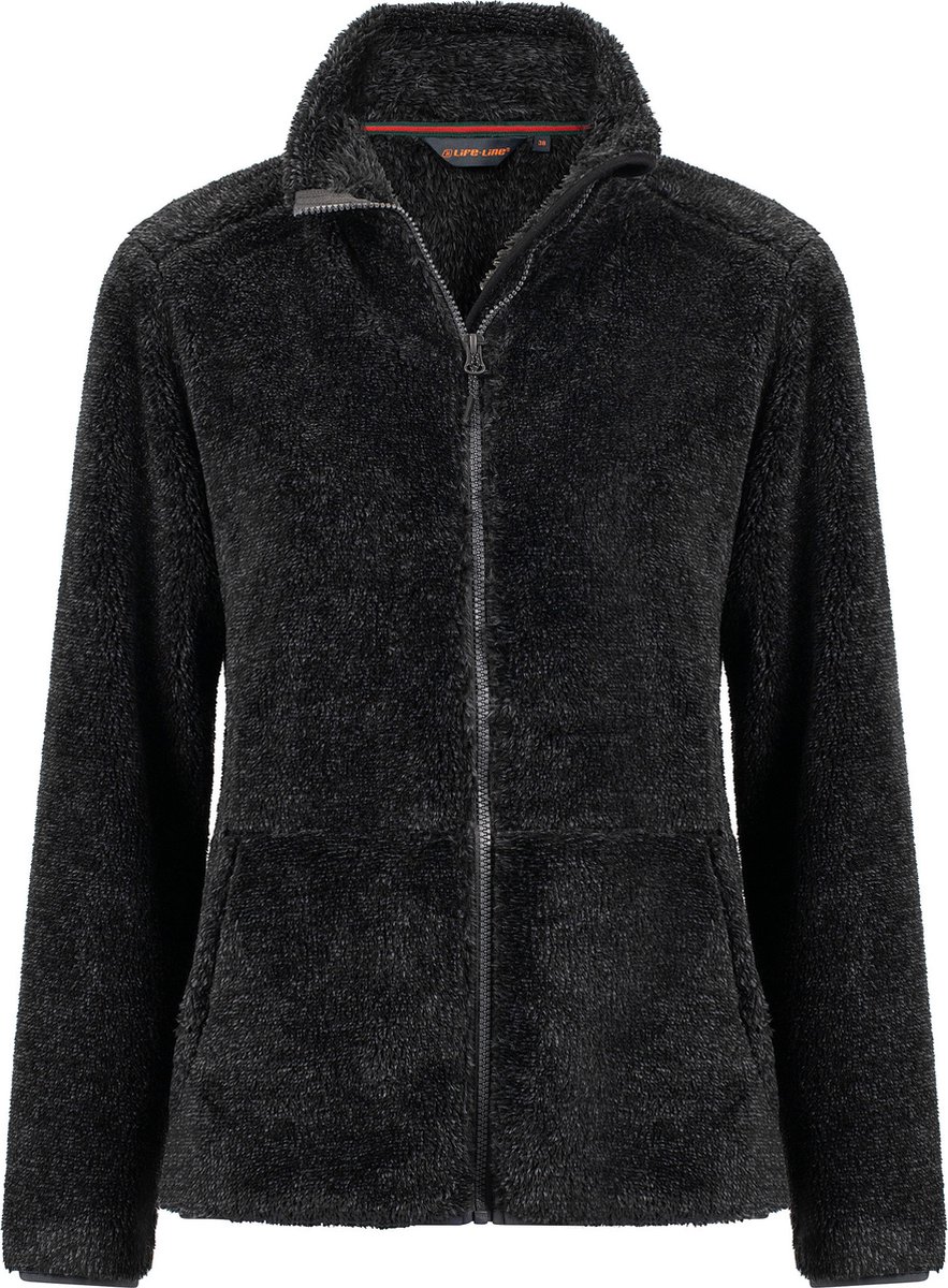 Life-Line - Macy Fleece Vest Dames - Zwart - Outdoorvest - Wandelvest ...
