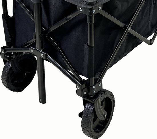 Bolderkar opvouwbaar - draaibare massieve wielen - stevig frame - 75 kg ...