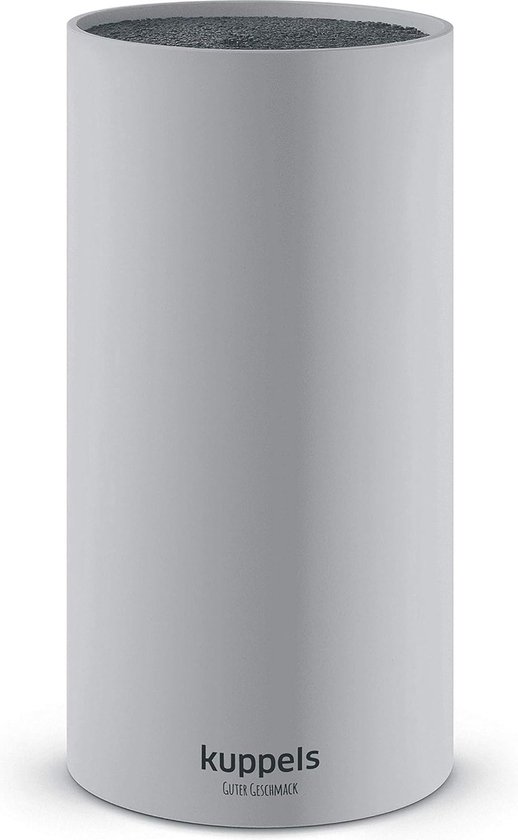 Universeel messenblok zonder mes, rond, grijs, met uitneembare ...