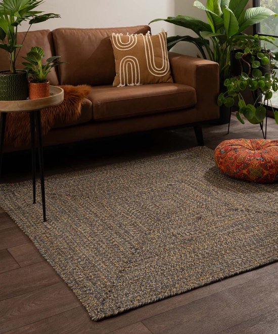 Vloerkleed katoen vierkant - Joy multi 300x300 cm | bol