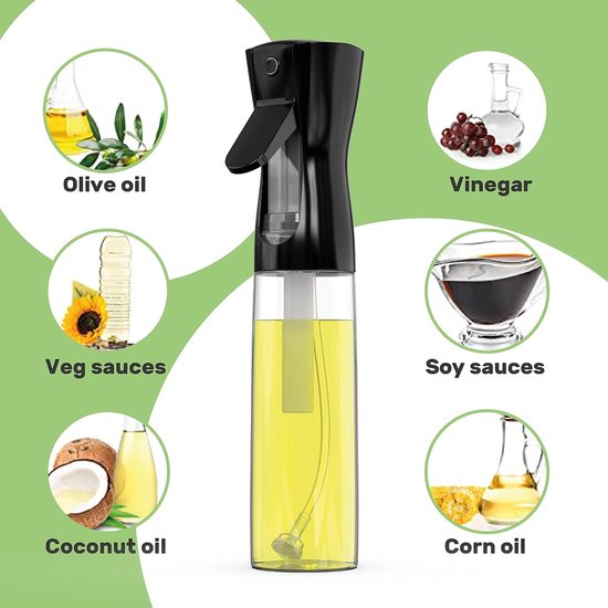 Oliespray Oliespray voor in de keuken, 300 ml, oliedispenser, spuitbus ...