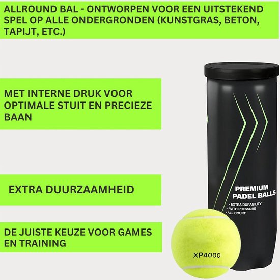 Premium Padel Ballen - Padelballen - 3Stuks | bol