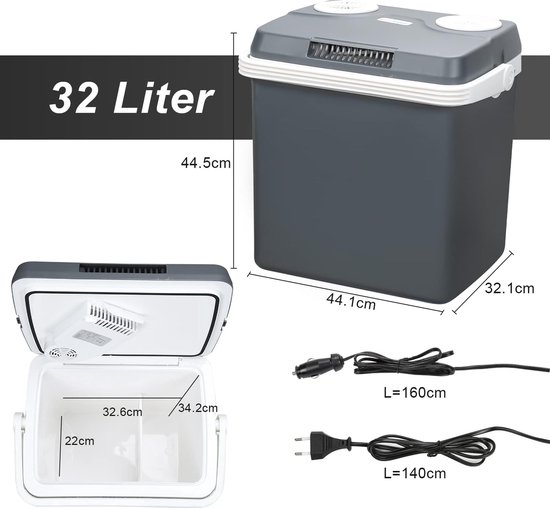 Koelbox elektrisch 12v 230 volt - Koelbox elektrisch - Koelboxen - Voor in de auto -... | bol
