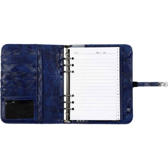 1011-75-P A5 Ringband Agenda Croco Indigo | bol