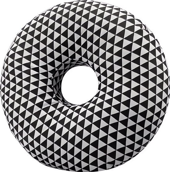 Zijslaapkussen Volwassenen - Donut Kussen Piercing Stuitje- Kussen met Gat - Zwart | bol