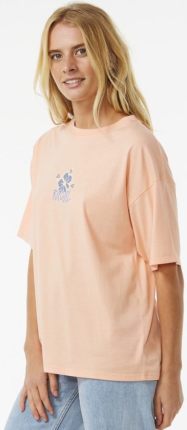 Rip Curl Island Heritage Tee - Bright Peach | bol