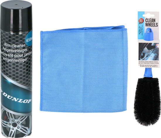 All Ride auto velgen schoonmaken set - borstel/spray/doek ...