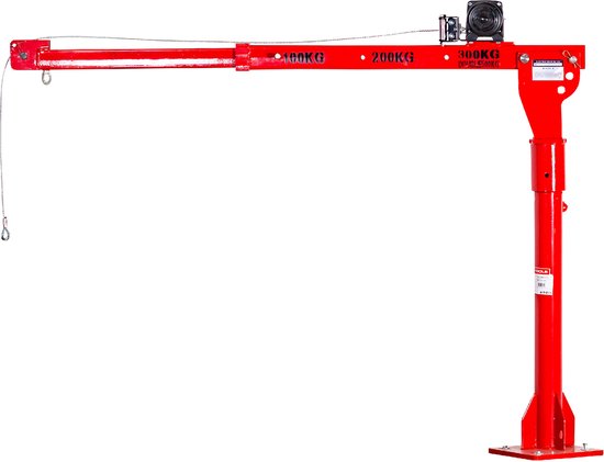 Mobiele kraan 300/500kg met elektrische lier MW Tools | bol