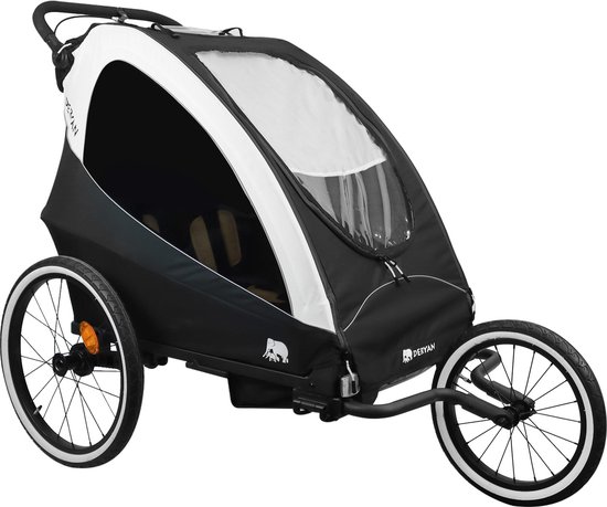 Deryan Luxe Fietskar - fietskar en wandelwagen en hardloopkinderwagen ...