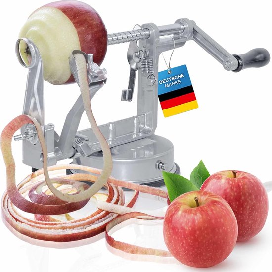Appelschilmachine - Appelschiller en ontpitter - RVS - Met zuignap | bol