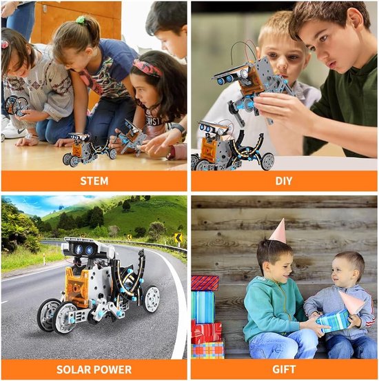 Robot Bouwpakket - Robot - Robot Bouwen - Experimenteerset - DIY Bouwpakket - Bouwsets | bol