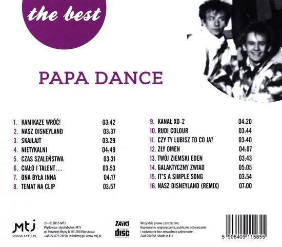 Papa Dance: The Best Nasz Disneyland [CD], Papa Dance | Muziek | bol