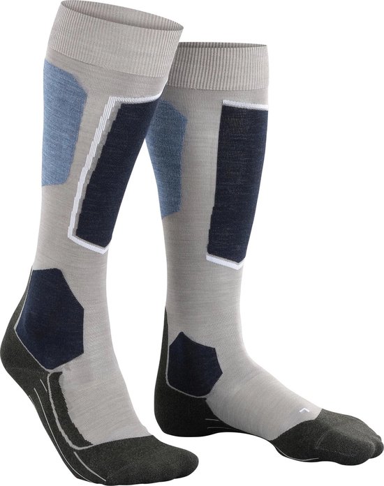FALKE SK6 Pro dames kniekousen - grijs (m.grey mel) - Maat: 37-38 | bol