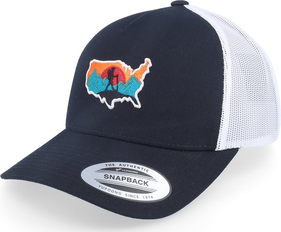 Hatstore- America Wanderlust Black/White A-frame Trucker - Wild Spirit ...