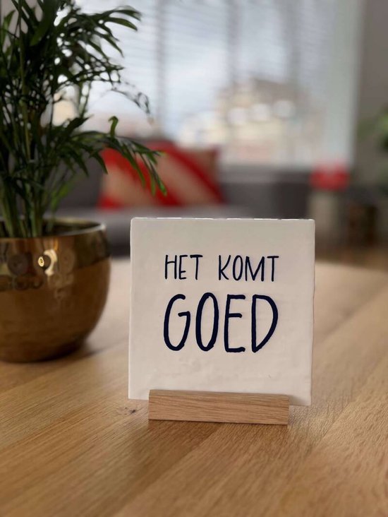 Tegeltje het komt goed - 11x11cm | bol