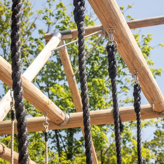 OBSTACLE SHOP - Klimtouw Diverse Lengtes - 30mm Polypropyleen - Zwart ...