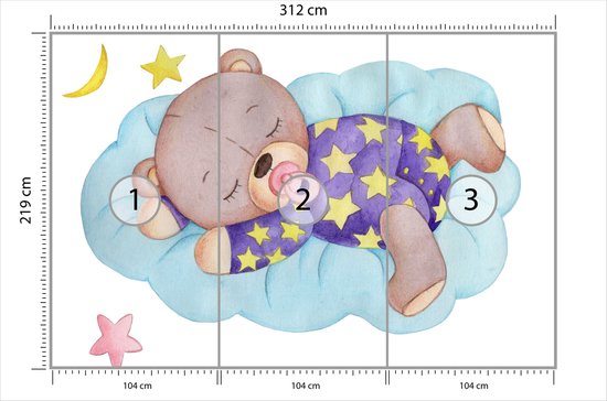 Fotobehang Slapende Beer | bol