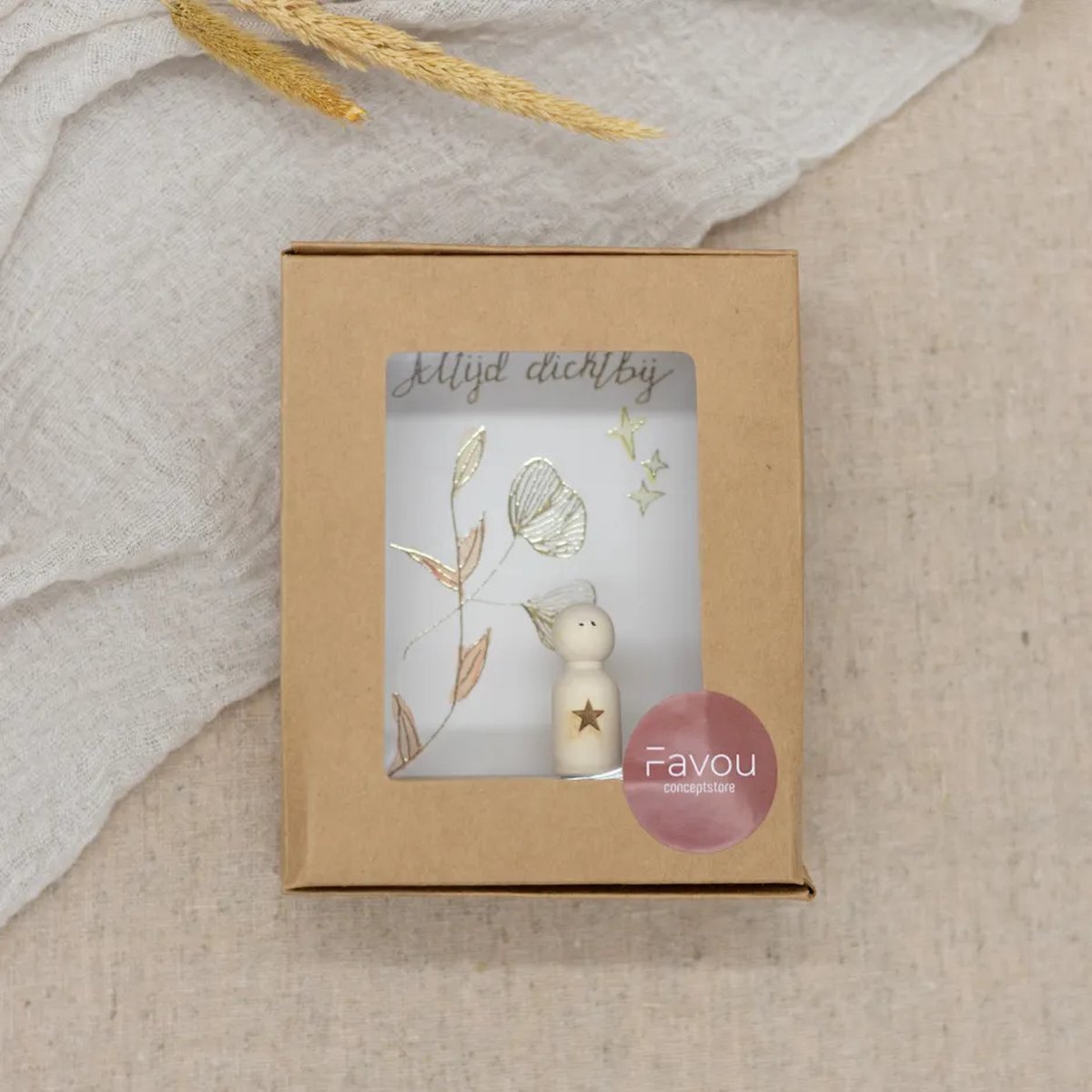 Giftbox S - Altijd dichtbij - pegdoll ster - girl - troostgeschenk ...