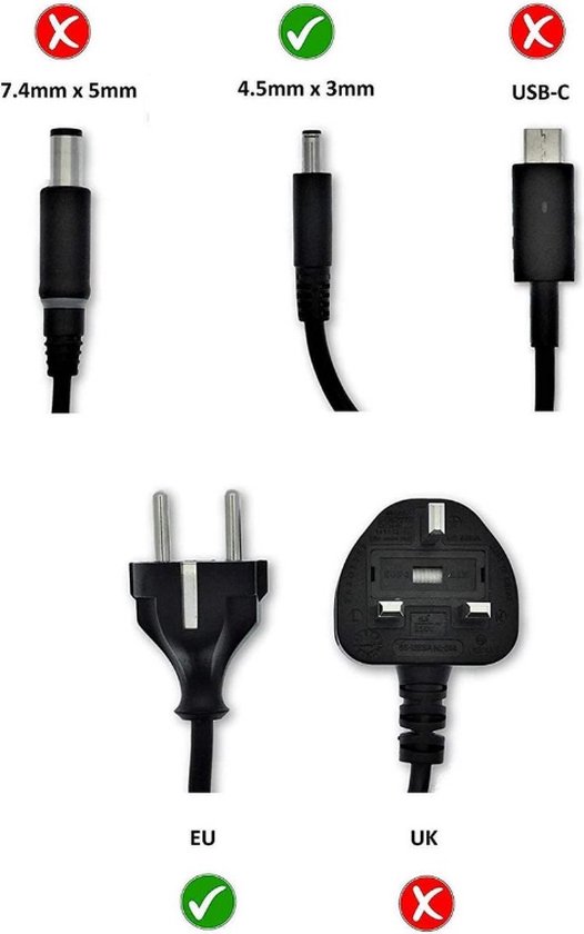 AC Adapter 3 Pin 65W | bol