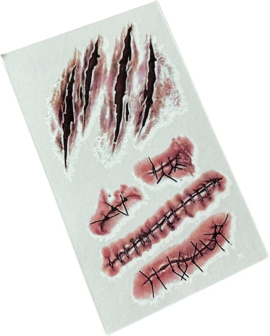 Halloween Tattoo – Scary Wounds - 5 stuks | bol