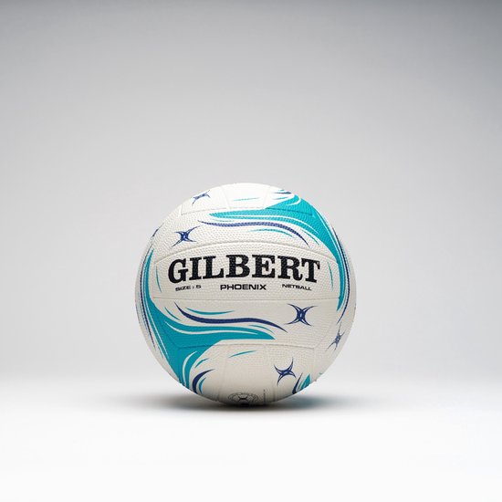 Gilbert Netball Phoenix Match Ball - Size 5 - Teal | bol