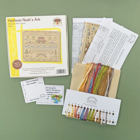Bothy Threads Bothy Designs Heirloom Noah's Ark borduren (pakket) XBD18 ...