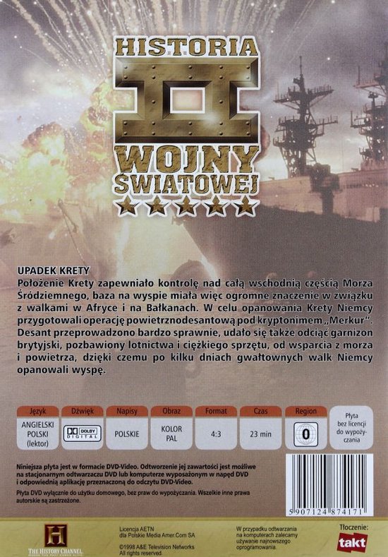 Encyklopedia II Wojny Światowej 50: Upadek Krety [DVD] (Dvd), John ...