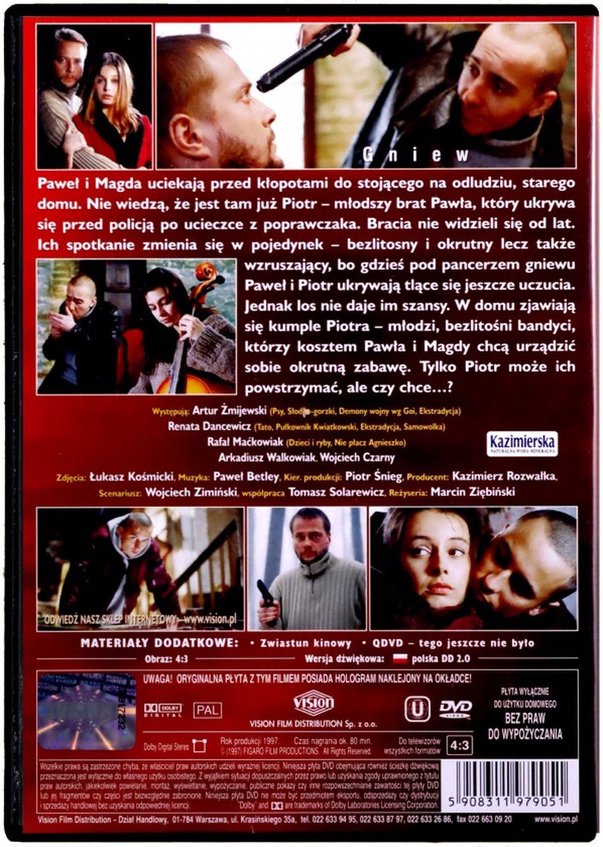 Gniew [DVD] (Dvd), January Brunov | Dvd's | bol