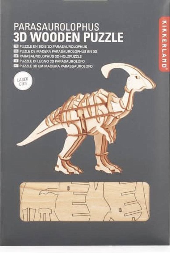 Parasaurolophus 3D Wooden Puzzle | bol