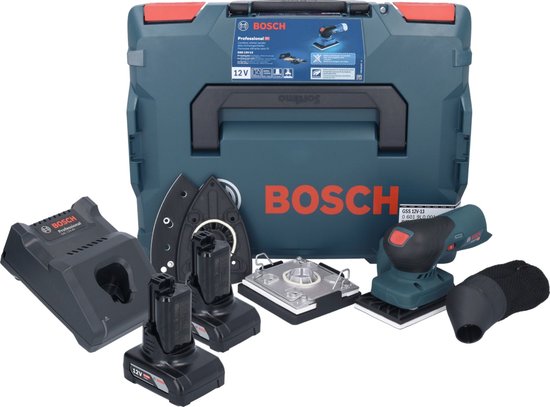 Bosch GSS 12V-13 Professionele accu vlakschuurmachine 12 V + 2x accu 6. ...