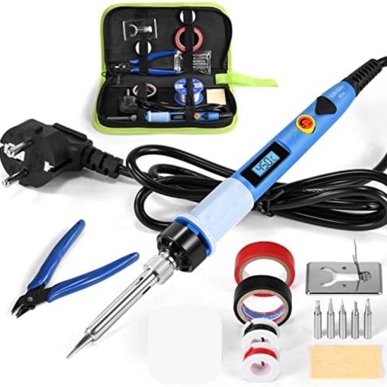 Elysium - Soldeerbout - Soldeerstation - Soldeerset - Blauw | bol