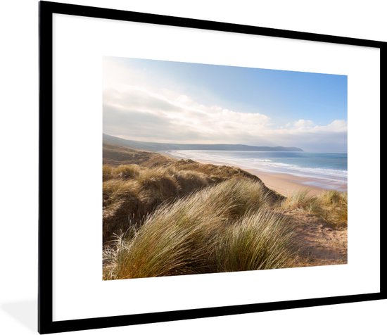 Fotolijst incl. Poster - Zee - Duin - Planten - 80x60 cm - Posterlijst ...