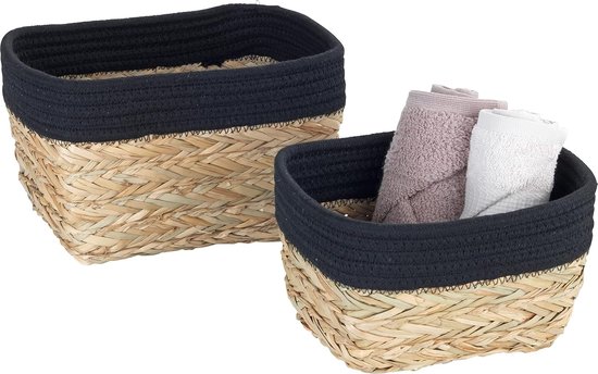 Opbergmand Tia M, high quality badmand van gebreid katoenen koord in ...