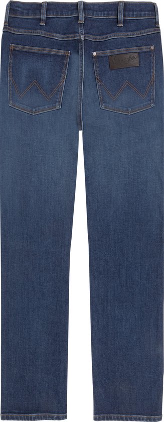 Wrangler - Larston - Heren Slim-fit Jeans - Green Fuzz | bol