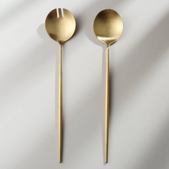 House of Husk Slabestek - Gouden Saladebestek - Opscheplepels - Salade ...