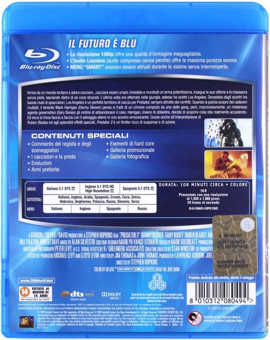 Predator 2 [Blu-Ray] (Blu-ray), Danny Glover | Dvd's | bol