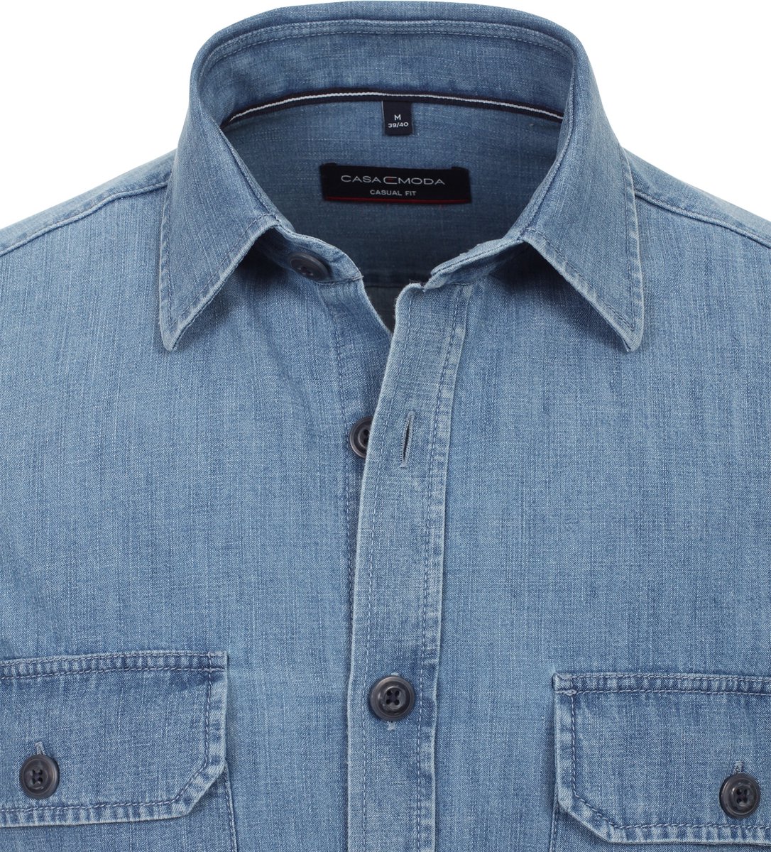 Casa Moda Overhemd - Regular Fit - Blauw - 3XL Grote Maten | bol