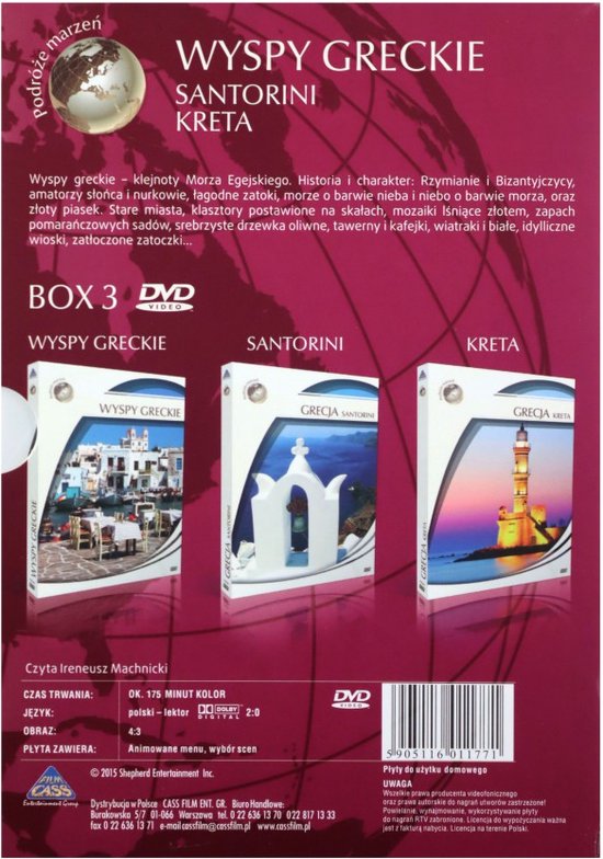 Podróże marzeń. Wyspy greckie [3DVD] (Dvd), Michele Placido | Dvd's | bol