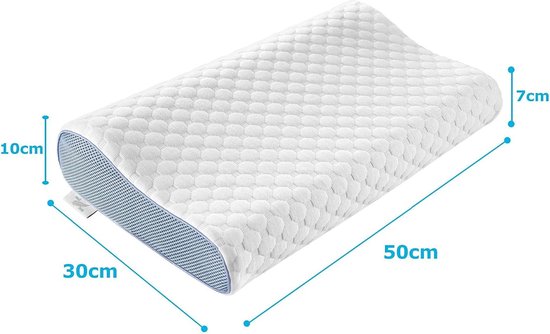 vAdemend traagschuim kussen, orthopedisch, verlichting van nek-, schouder- en rugpijn,... | bol