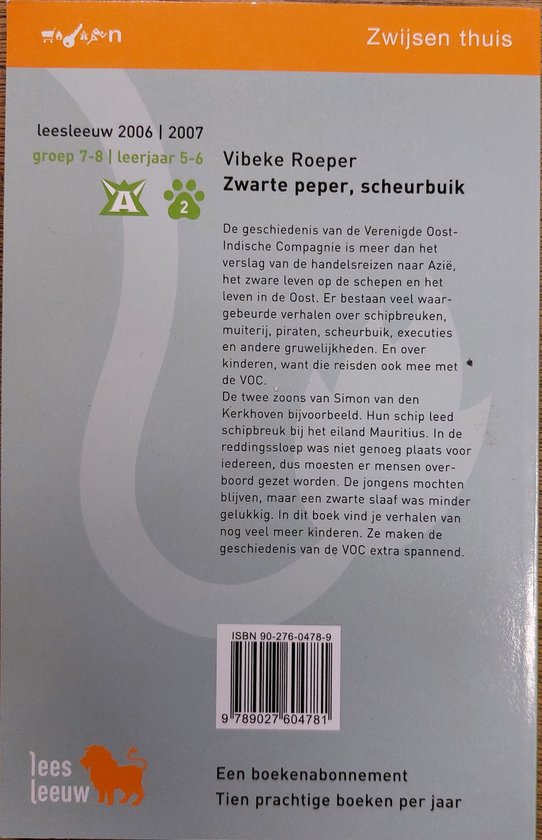 Zwarte Peper, scheurbuik, V. Roeper | 9789027604781 | Boeken | bol