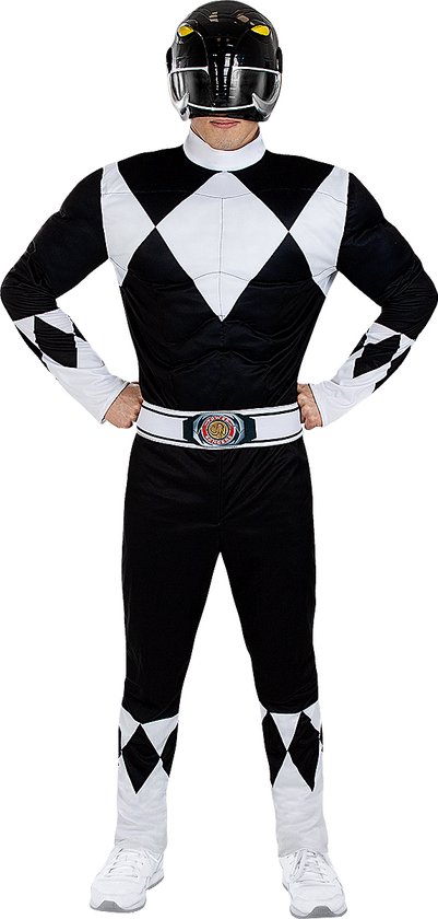 FUNIDELIA Zwart Power Ranger verkleedpak - Kostuum voor mannen - Maat ...