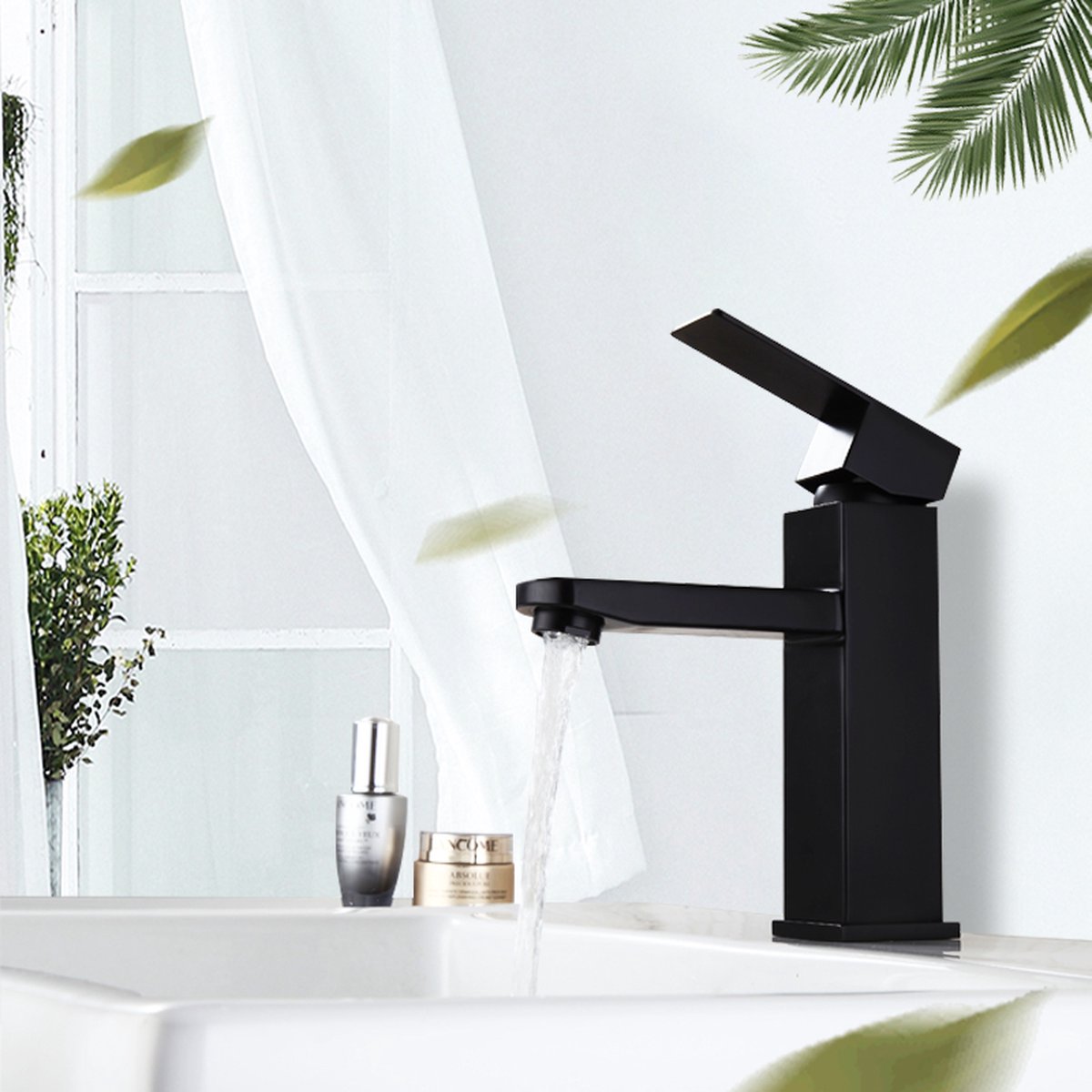 SFT Products Zwarte Wastafelkranen TONY - Mat Zwart - Roestvrij staal ...