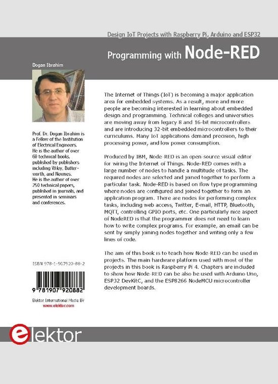 Programming with Node-RED, Dogan Ibrahim | 9781907920882 | Boeken | bol
