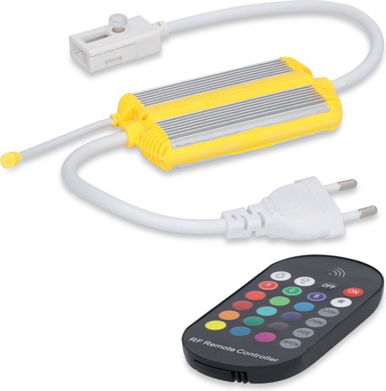 Dimmer LED strip RGB - Plug & Play - incl. RF afstandsbediening ...