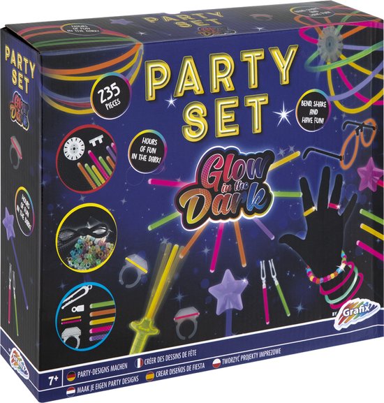 Grafix 235st Glow in the Dark Party Sticks Set | Neon breekstaafjes ...