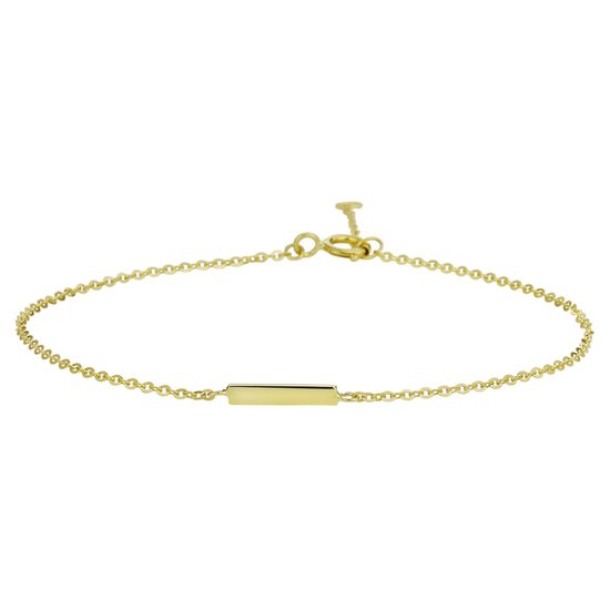 Marie-Celeste Armband Balkje 1,1 mm 16,5 - 18,5 cm - Goud | bol.com