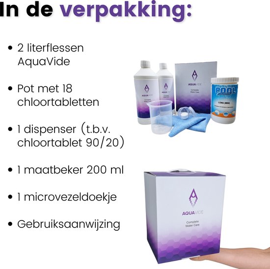AquaVide Jacuzzi Onderhoud met Chloortabletten – Whirlpool reiniger ...