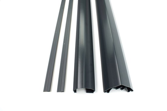 Finger Alert Professional deurstrip 180° antraciet 245cm ...