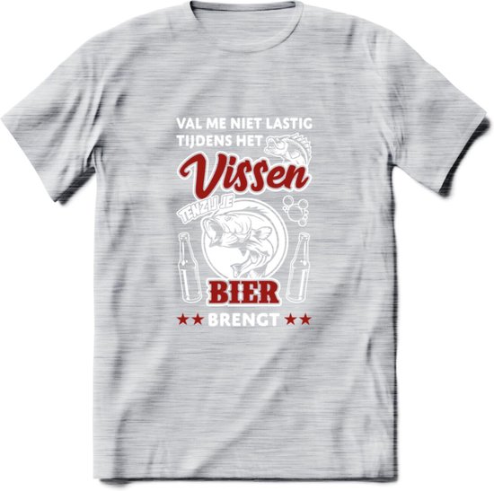 Val Me Niet Lastig Tijdens Het Vissen T-Shirt | Rood | Grappig ...