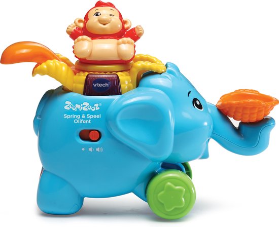 VTech ZoomiZooz Spring & Speel Olifant - Educatief Babyspeelgoed ...